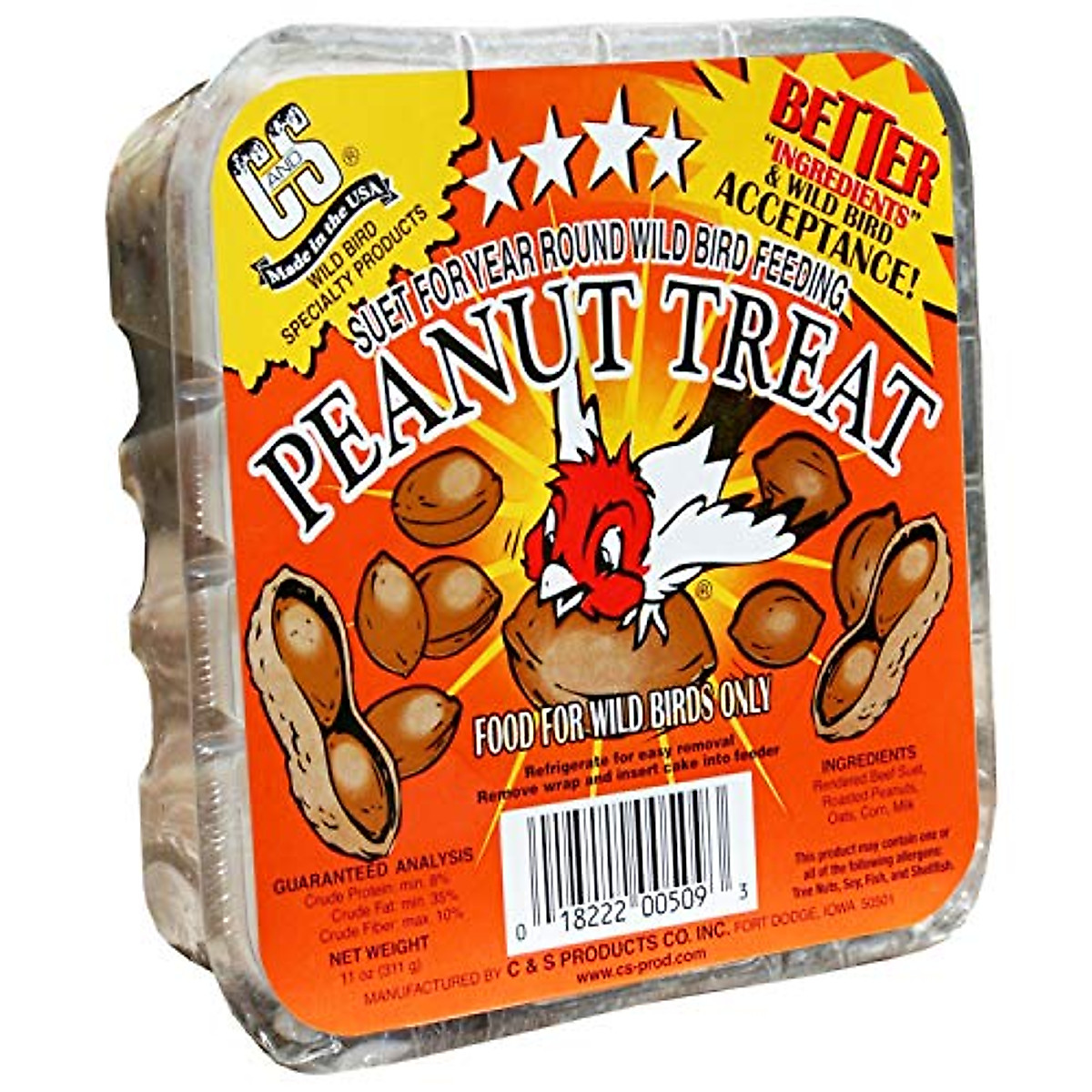 C&S Peanut Treat Suet - 11 oz.