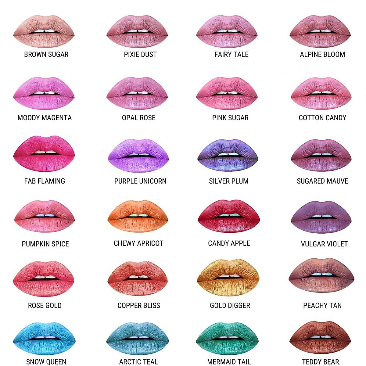 Aromi Bright Blue Metallic Liquid Lipstick | Sparkly Sky Lip Color with Shimmery Finish, Vegan Makeup, Cruelty-free, Long-lasting (Snow Queen)