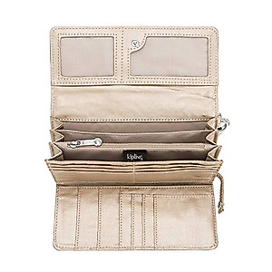 Kipling Rubi Large Wristlet Wallet - Starry Gold Metallic