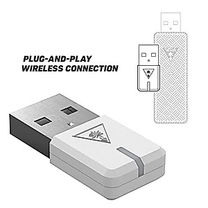 Turtle Beach Stealth 600 Gen 2 Wireless Gaming Headset for PlayStation 5, PS4 Pro, PS4 & Nintendo Switch with 50mm Speakers, 15-Hour Battery life, Flip-to-Mute Mic, and Spatial Audio - White (Renewed)