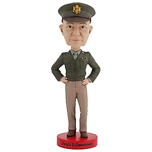 Royal Bobbles Dwight D. Eisenhower Bobblehead, Premium Polyresin Lifelike Figure, Unique Serial Number, Exquisite Detail