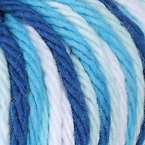 Lily Sugar 'N Cream The Original Ombre Yarn, 2oz, Gauge 4 Medium, 100% Cotton, Hippi - Machine Wash & Dry