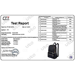 UTO Fashion Backpack Oxford Waterproof Cloth Nylon Rucksack School College Bookbag Shoulder Purse Black