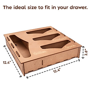 Decozion Ziplock Bag Storage Organizer - Food Kitchen Drawer Zip Lock Container Sandwich Bag, Plastic Baggie Dispenser for & Cabinet