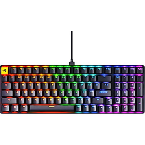 Glorious GMMK 2 Gaming Mechanical Keyboard - Hotswap Cherry Mx Style Linear Switches- Full Size Wired Keyword- Double Shot Keycaps, RGB - PC Setup Accessories - 96%, Black