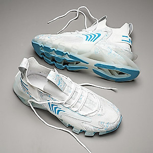 Womens Sneakers Trail Running Shoes for Women Athletic Women's Fashion Tennis Blade Blue Size 7 US Sport Walking Casual Shoe