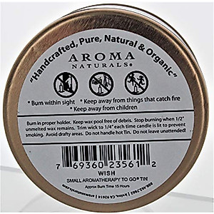 Aroma Naturals Wish Peppermint Vanilla Tin