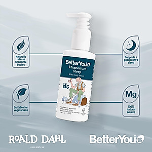 BetterYou Magnesium Sleep Body Lotion - Relaxing Kids Body Lotion - Magnesium Cream WIth Lavender And Chamomile - For Children One And Up - 4.56 oz