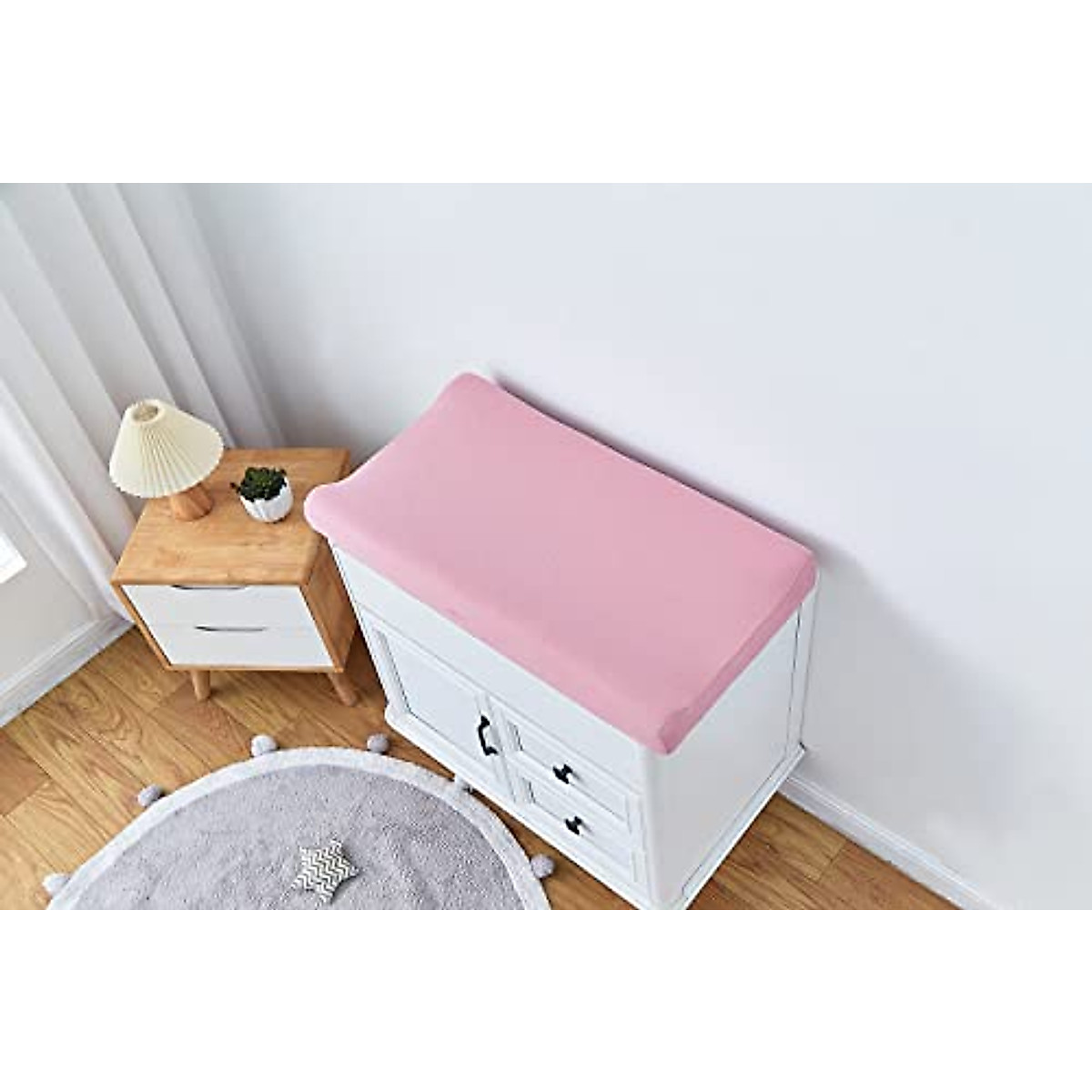 Changing Pad Cover for Baby Girls Boys, Neutral Fitted Muslin Cotton Diaper Changing Pad Sheets, Soft Brethable Changing Table Cover