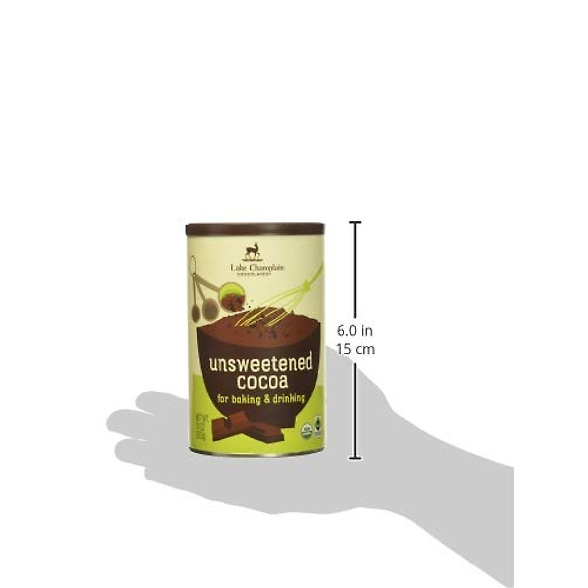 Lake Champlain Chocolates Unsweetened Organic Cocoa, 10 oz