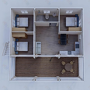 Double layer assemble Container House, Luxury Villa Removable House, Portable House, Prefab Houses, Gest House,Restaurant, Bar, Hotel, Warehouse, Hospital, Apartment, Office, School, Dormitory