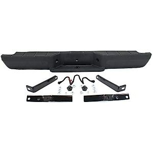 Evan Fischer Step Bumper Compatible with 1993-2011 Ford Ranger Assembly Powdercoated Black Steel Hitch Style Fleetside