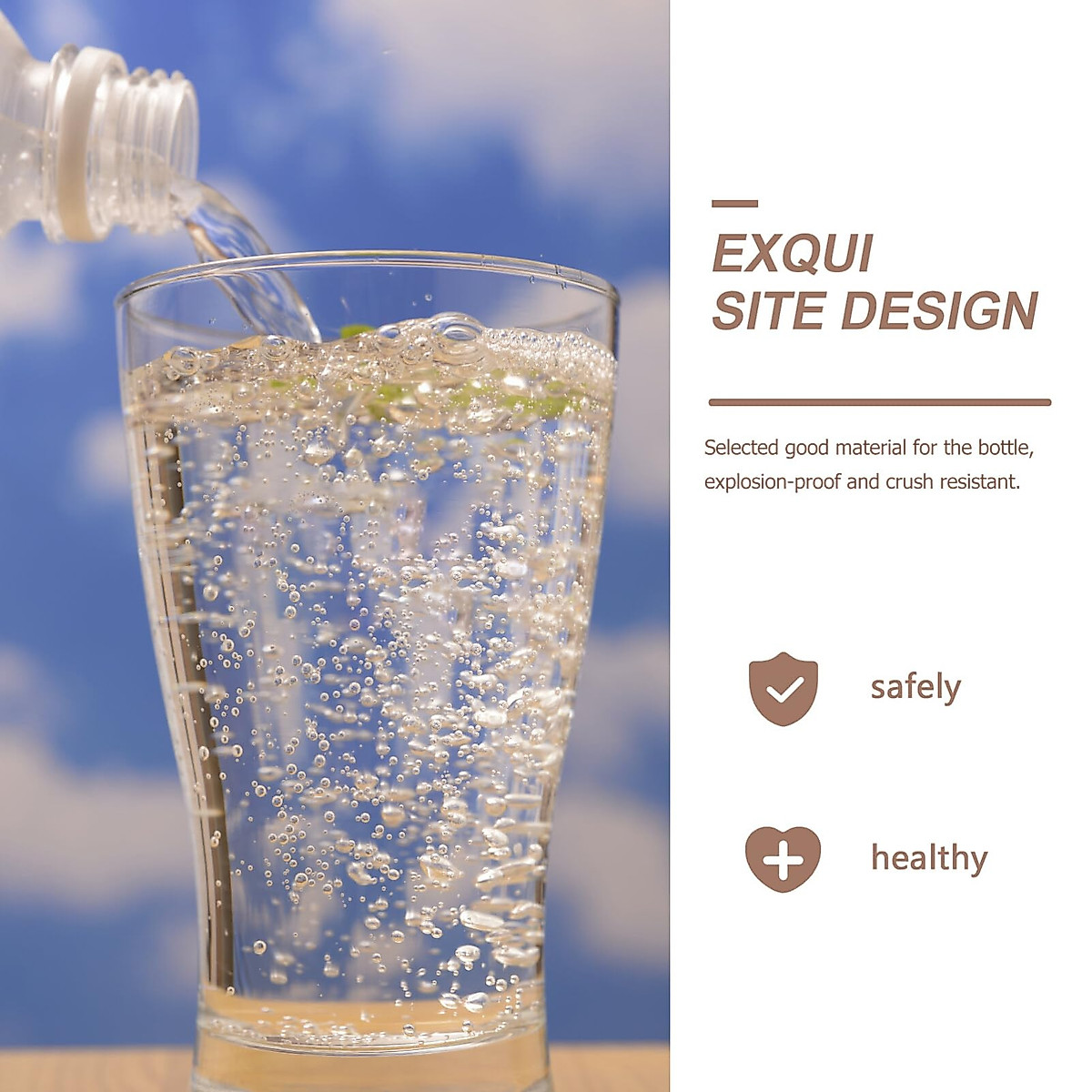Kichvoe 1pc sparkling water machine sparkling hand operated sparkling water tool cocktail tools bubble maker machine soda fizzy drink maker Manual Sparkling Water Tool drinks