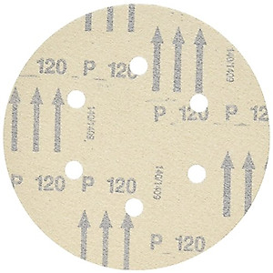 BOSCH SR6R120 5-Piece 120 Grit 6 In. 6 Hole Hook-And-Loop Sanding Discs