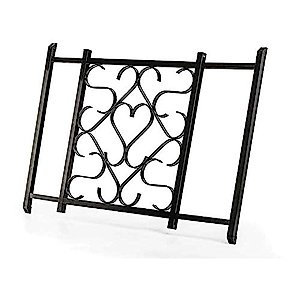 Camco Camper/RV Screen Door Deluxe Grille | Features an Adjustable Width of 20-Inches to 32-Inches & Crafted of Heavy-Duty Aluminum | Includes Installation Hardware (43993)