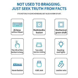 BLUEXIAO K100 87-Keys Blue Switch Mechanical Keyboard Aluminum Alloy-ABS Ergonomic Keyboard High Responsiveness Gaming Keyboard for PC Laptop Players K100 87-Key Green Axis Keyboard