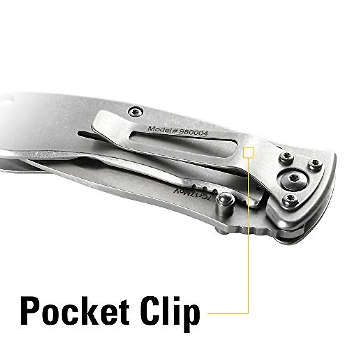 Caterpillar - 7" Folding Knife, Hand Tools, Knives/Blades - No Utility, Knives - Folding (980004) Silver