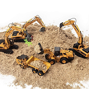 Excavator Toy Alloy Excavator foy Kids Loader Trucks for Boys constructlon Toys for Boys Steel Trucks Great Toddler Toys for 8 Year Old Boys and up… (1713)…