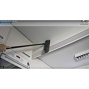 Swiss UX Move Broom Smokey Full Horse Hair with 5 Piece Aluminum Handle, by Nessentials