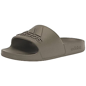 adidas unisex-adult Adilette Aqua Olive Strata/Olive Strata/Olive Strata 12