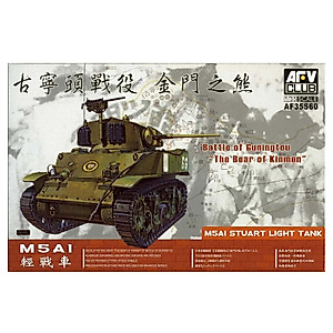 AFV Club Models 1/35 M5A1 Stuart Light Tank Bear of Jinmen" (Limited Edition)"