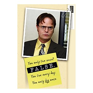 Hallmark Shoebox The Office Birthday Card (Dwight Schrute, False)