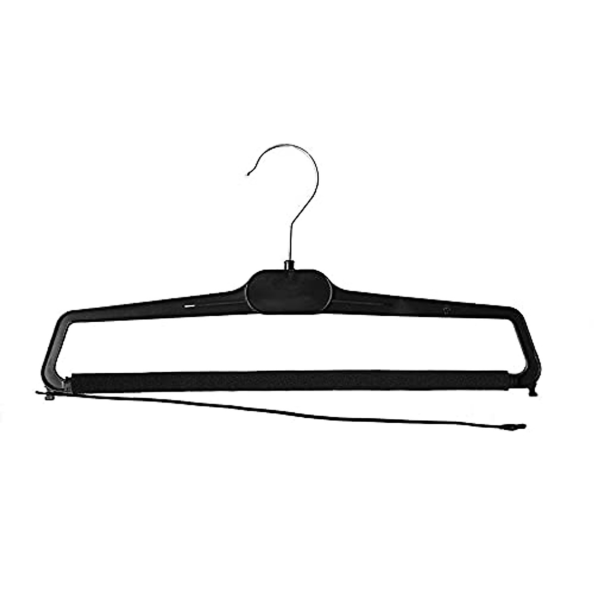 NAHANCO Removable Replacement Rubber Strap for Plastic Pant Hanger Style #7500, Black