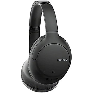 Sony Noise Cancelling Headphones - Wireless Bluetooth Over The Ear Headset with Mic for Phone-Call and Alexa Voice Control – Black + NeeGo 3.5mm Headphone Extension Cable, 10ft