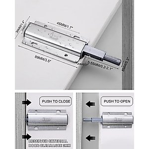 Magnetic Push Latches for Cabinets Jiayi 10 Pack Push to Open Door Latch Heavy Duty Touch Latches Kitchen Door Push Release Latch for Drawer Closure Push Catch Press Out Cabinet Hardware