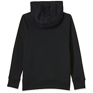 Under Armour Women's Rival Fleece Logo Hoodie , Black (001)/White , Medium