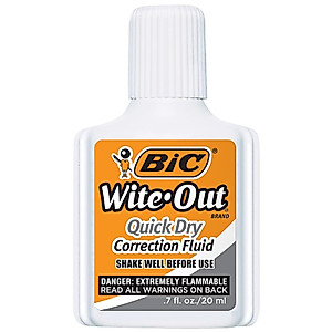 BIC Wite-Out Quick Dry Correction Fluid, 20 ml