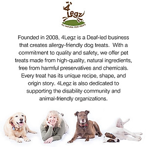 4Legz Organic Pumpkin Vegan Dog Treats from Low Fat & Crunchy Natural Snack Biscuits for Dogs Small, Medium & Large - Made in USA Products Only (7 Ounce, Pack of 1)