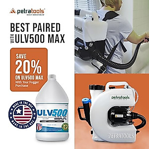 PetraTools Electric Fogger Machine, Mosquito Fogger Machine, Insect Fogger Backpack Sprayer - ULV Fogger with Extended Commercial Hose & Padded Straps (4 Gallon)