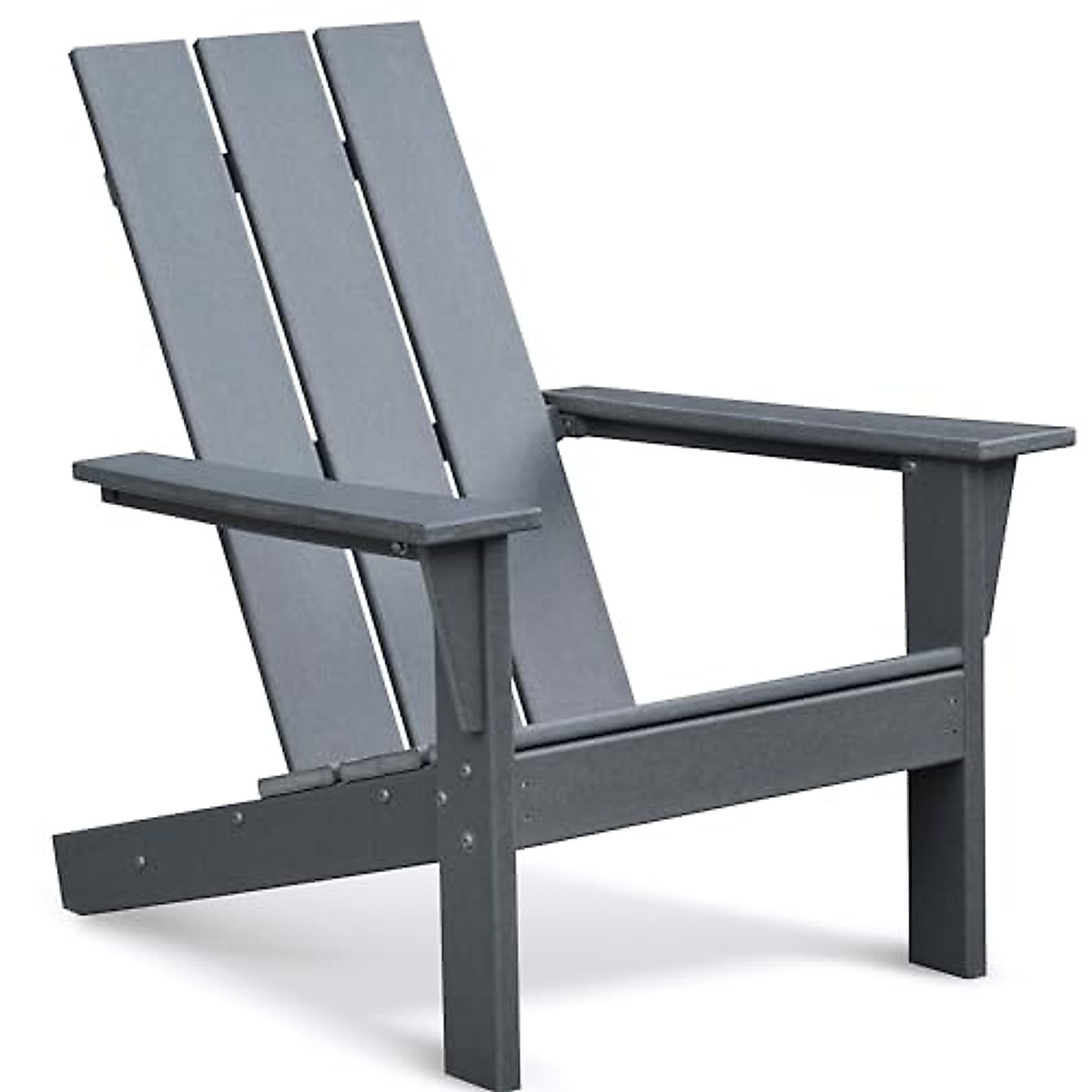 ATR ART TO REAL Adirondack Chair, Weather Resistant Fire Pit Chairs Plastic Outdoor Chairs for Patio Garden, Backyard, Lawn(Grey)