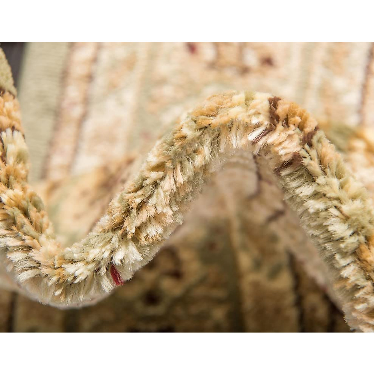 Unique Loom Versailles Collection Traditional Classic Border with Medallion Motif, Area Rug (10' 0 x 13' 0 Rectangular, Green/ Ivory)