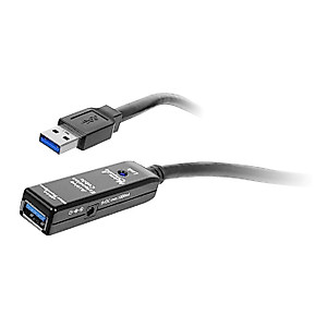 SIIG USB 3.0 Active Repeater Cable 15-Meters, USB Extension Cable for USB Flash Drive, Hard Drive, VR, Printer, Camera (JU-CB0711-S1)