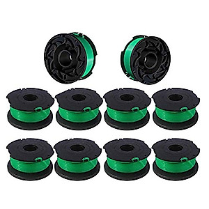 GH3000 Trimmer Spool Replacement Compatible with Black and Decker SF-080 SF-080-BKP GH3000R LST540B LST540 Auto Feed Weed Eater, SF080 Spool Refills 20ft 0.080 inch Single Line, GH3000 Spool