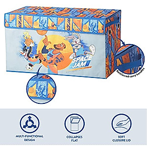 Idea Nuova SPACE JAM: A New Legacy Collapsible Storage Trunk with Lid, 28" W x 16" D x 14.5" H