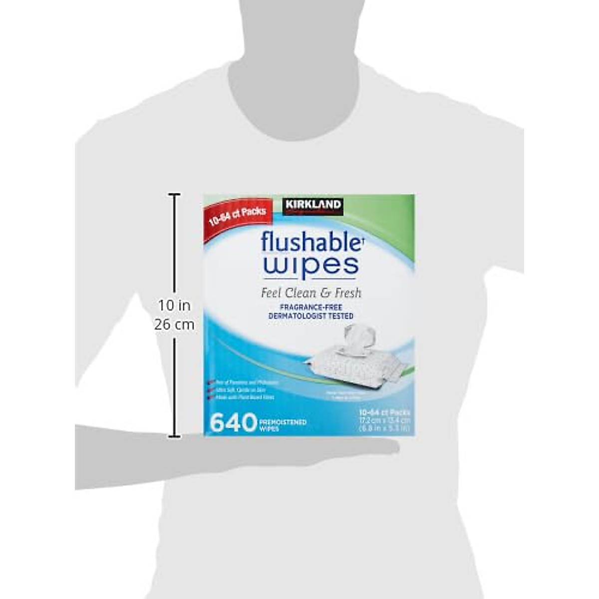 Kirkland Signature Kirkland signature moist flushable wipes 632 wipes, 632 count, White