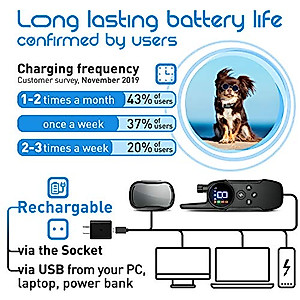 Extra Small Size Dog Training Collar with Remote for Small Dogs 5-15lbs and Puppies with Shock - Waterproof & 1000 Ft Range