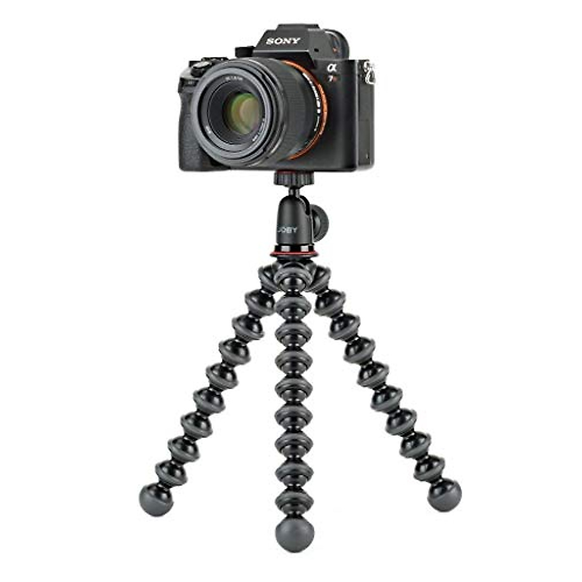 Joby JB01503 GorillaPod 1K Kit. Compact Tripod 1K Stand and Ballhead 1K for Compact Mirrorless Cameras or Devices up to 1k (2.2lbs). Black/Charcoal.