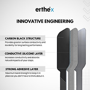 Earthling 3.0 Erthe Grounding Shoe Straps for Earthing - Earthing Products Grounding - EMF Protection Products - Anti-Static Grounded Earthing Shoes Straps - ErtheX PRJ22 (3 Straps)