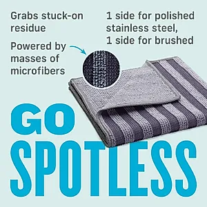 E-Cloth 5-pc Kitchen Bundle, Microfiber Cleaning Cloths Set with Dish Scrubber, Ideal Spotless Cleaner for Granite, Marble, Kitchen, Sink, Dish and Stainless Steel Pot and Pans, 100 Wash Promise