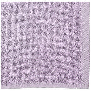 Amazon Basics Fast Drying, Extra Absorbent, Terry Cotton Washcloths - Pack of 24, Lavender, 12 x 12-Inch