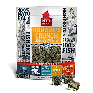 Hundur's Crunch Single Ingredient Cod Skin Dog Treats – Minis
