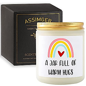 Thinking of You Gifts, Inspirational Gifts for Women, Get Well Soon, Sympathy, Encouragement, Condolence, Divorce Gifts for Women, Miscarriage Gifts for Mothers - Lavender Scented Candles