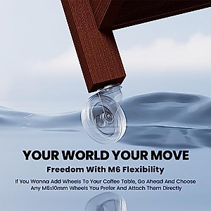 VEELOK Lift Top Coffee Table for Living Room with Hidden Storage Compartment 2 Drawers and Shelf Large Convertible Coffee Table, 43.3" Modern Wood Coffee Table, 445LBS Max Weight, Espresso