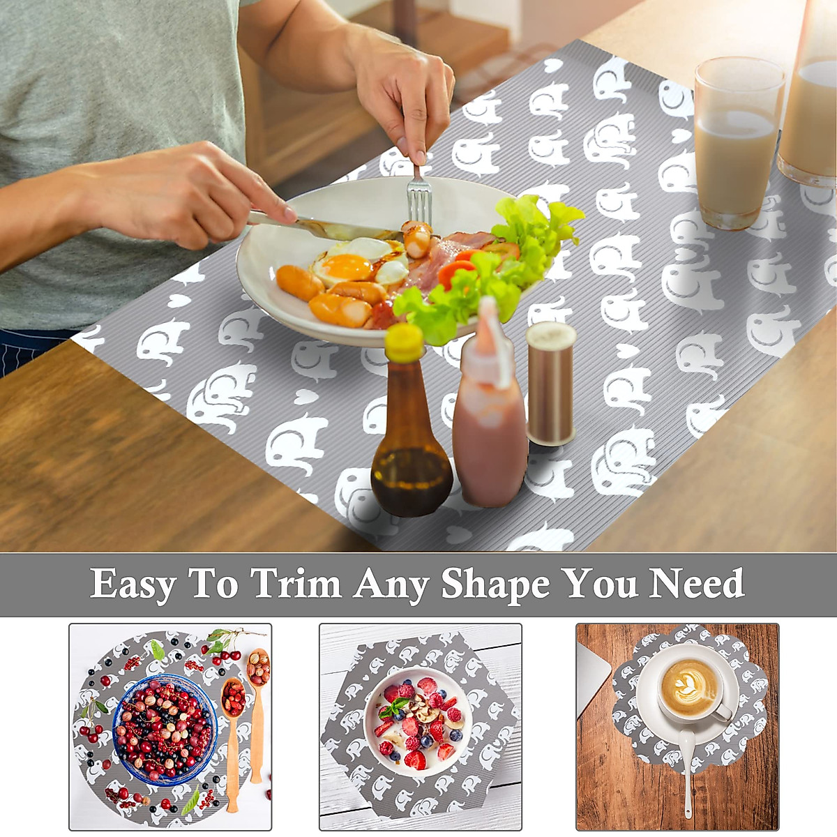 Shelf Liners for Kitchen Cabinets Non Adhesive 20 Inch Wide X 20 Ft Kitchen Cabinet Drawer Liners Waterproof Refrigerator Liners Thickened Cupboard Protector Liner for Bathroom Dresser Pantry