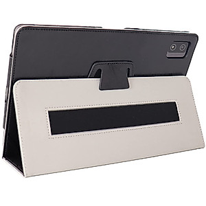 AIJAKO Tablet Case Compatible with Blackview Tab 12/ Blackview Tab13, Premium PU Leather Folio Folding Stand Protective Tablet Case Cover with Hand Strap for Blackview Tab 12/ Blackview Tab 13, Flower