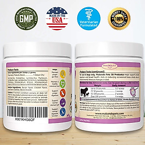 Probiotics for Dogs & Puppies–Extra Strength 9 Species, 5 Billion CFU per Scoop of Dog Probiotics and Digestive Enzymes for Dogs. Support Fiber for Dogs & Dog Allergy Relief– Powder Probiotic for Dogs